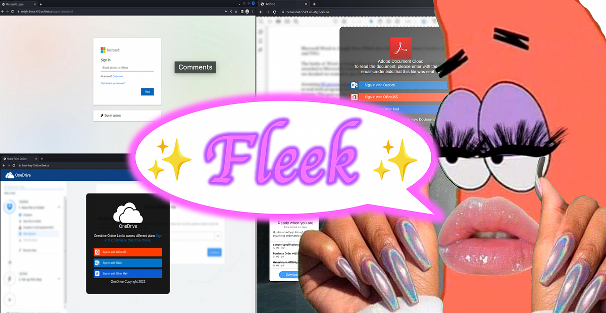 Phishing on Fleek: Investigating Phishing pages that abuse Fleek, IPFS ...