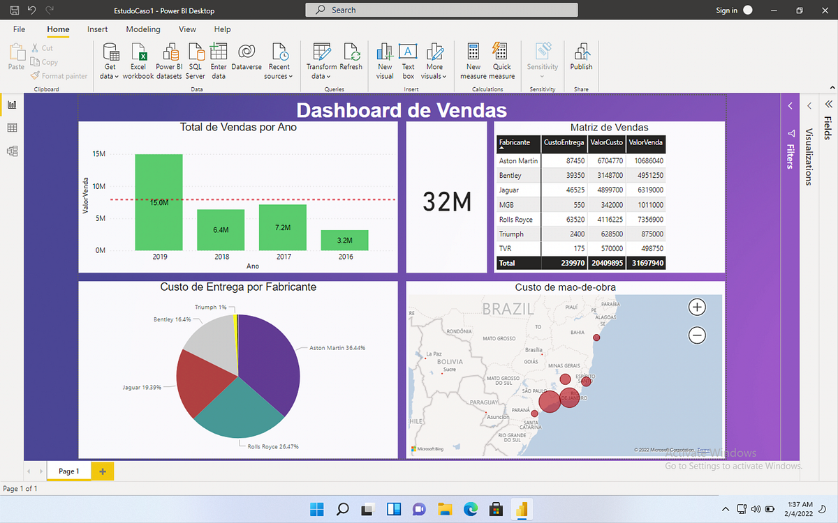 Parte 1) Modulo 01 — Case 01. Curso de Power BI 2.0 — Tratamento de ...
