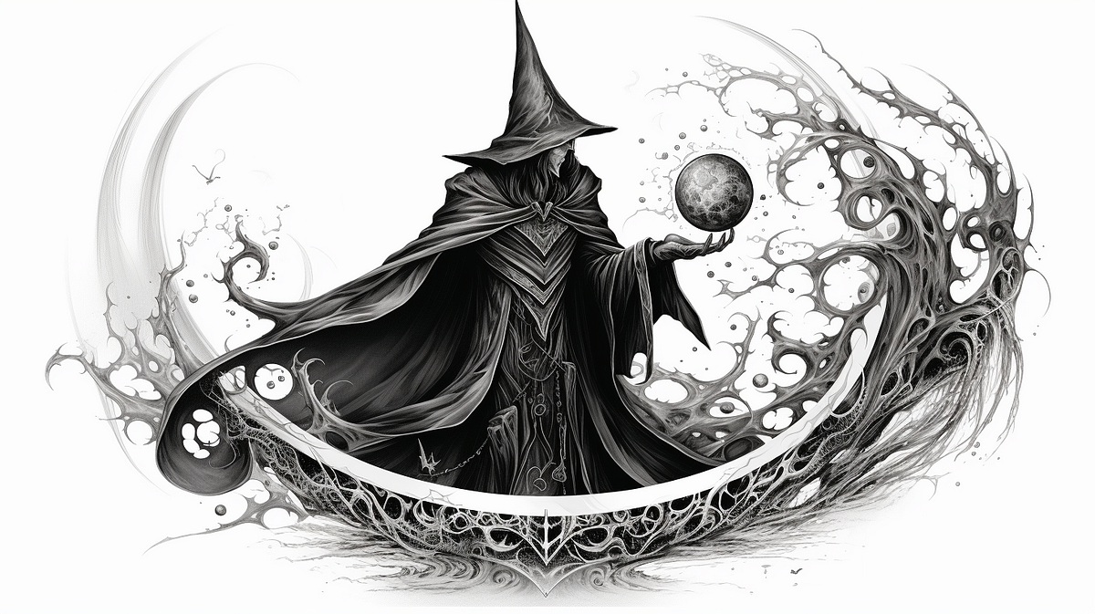 Dark Wizard Drawings