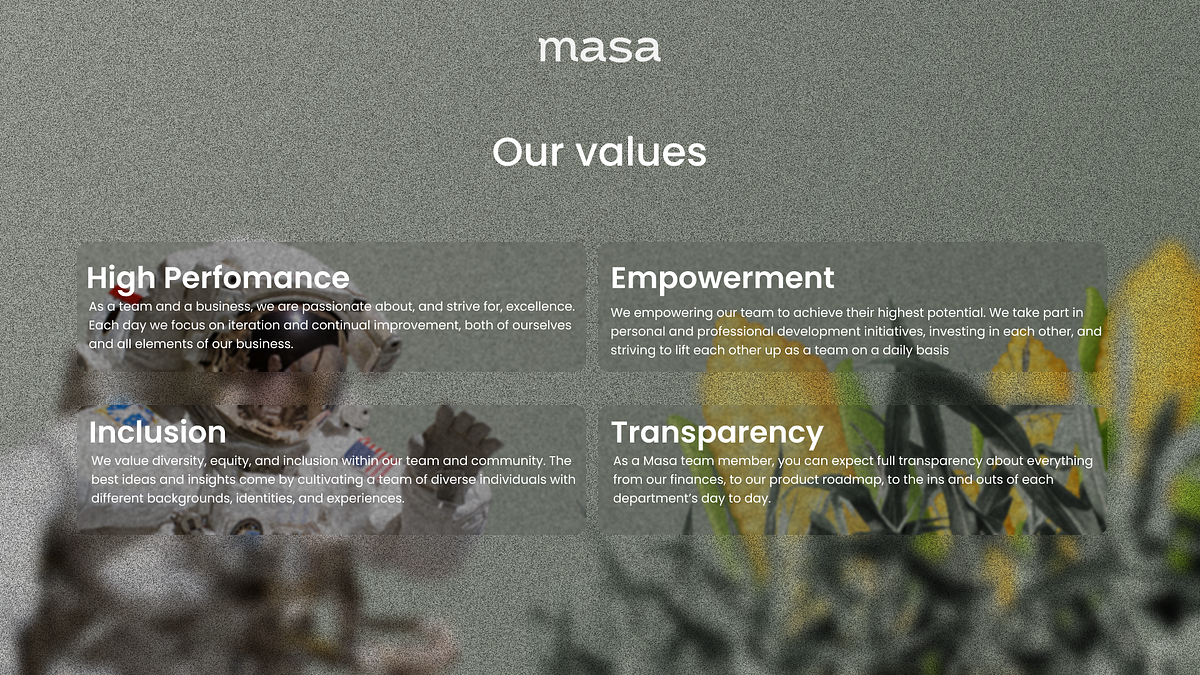 Introduction to Masa and Our values | by Hadssx | Medium