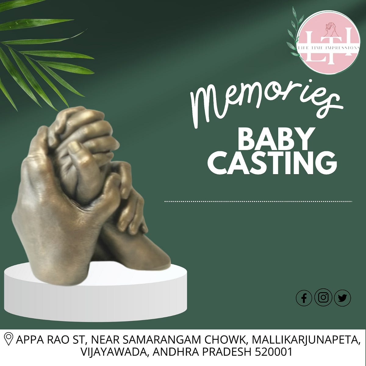 BEST BABY HAND CASTING - lifetime impressions - Medium