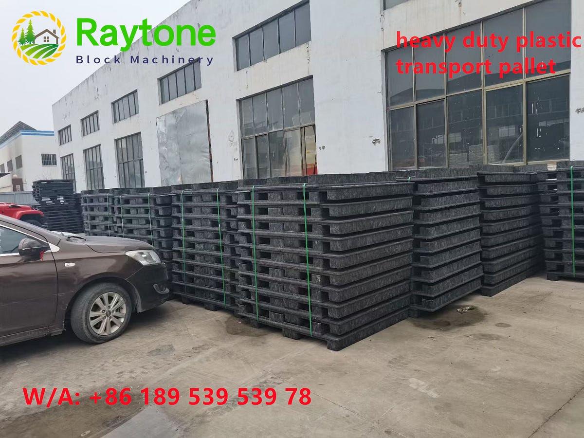 Heavy duty plastic pallet for logistic transport and for brick plant ...