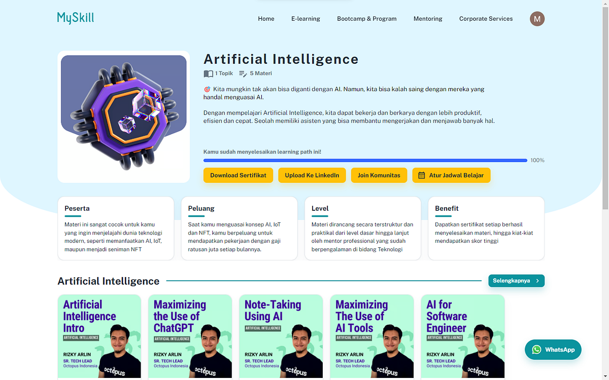 Review of the Artificial Intelligence (AI) E-learning course from ...