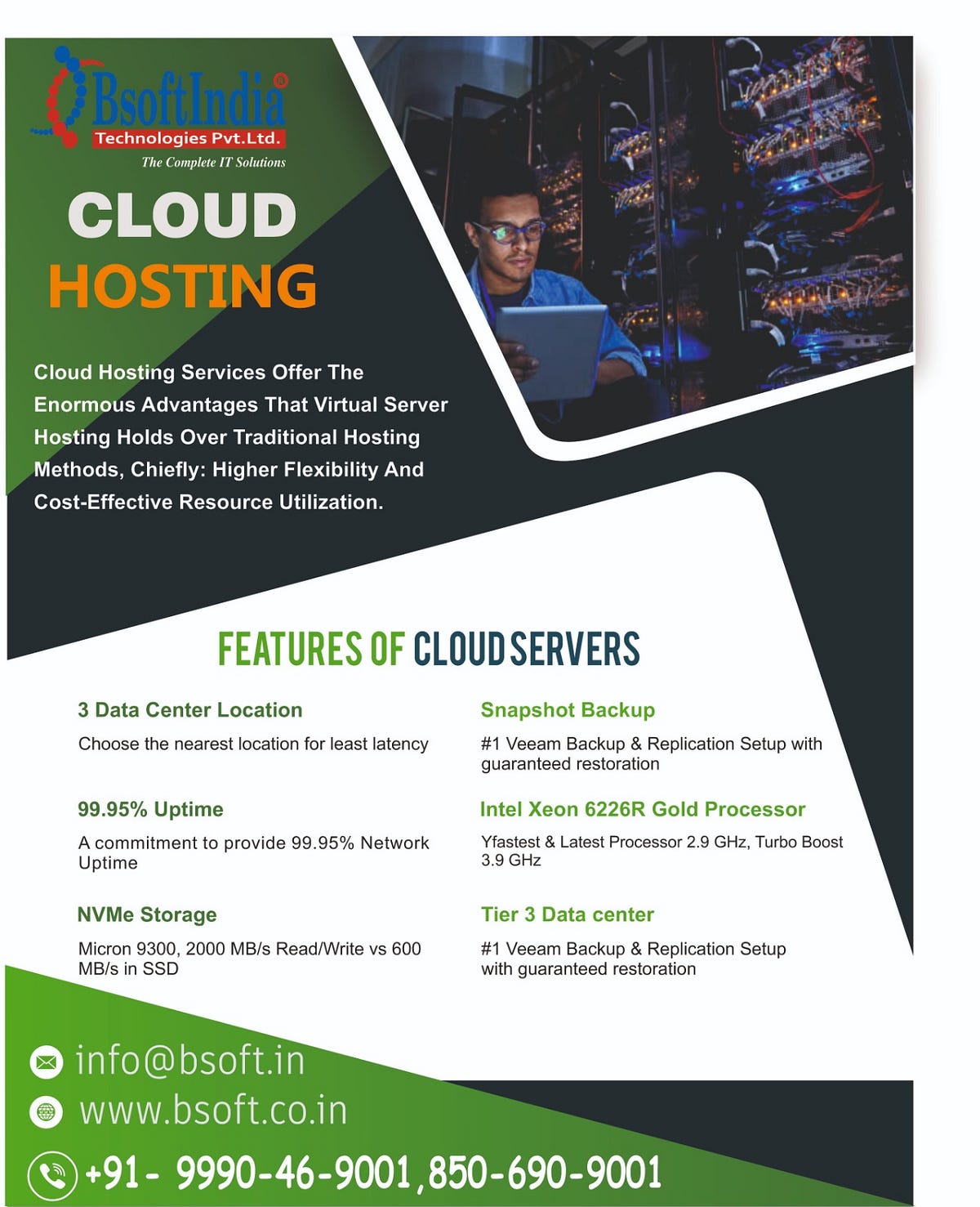 Cloud hosting solution. Our cloud hosting solutions are… | by bsoftindia shahid | Feb, 2024 | Medium