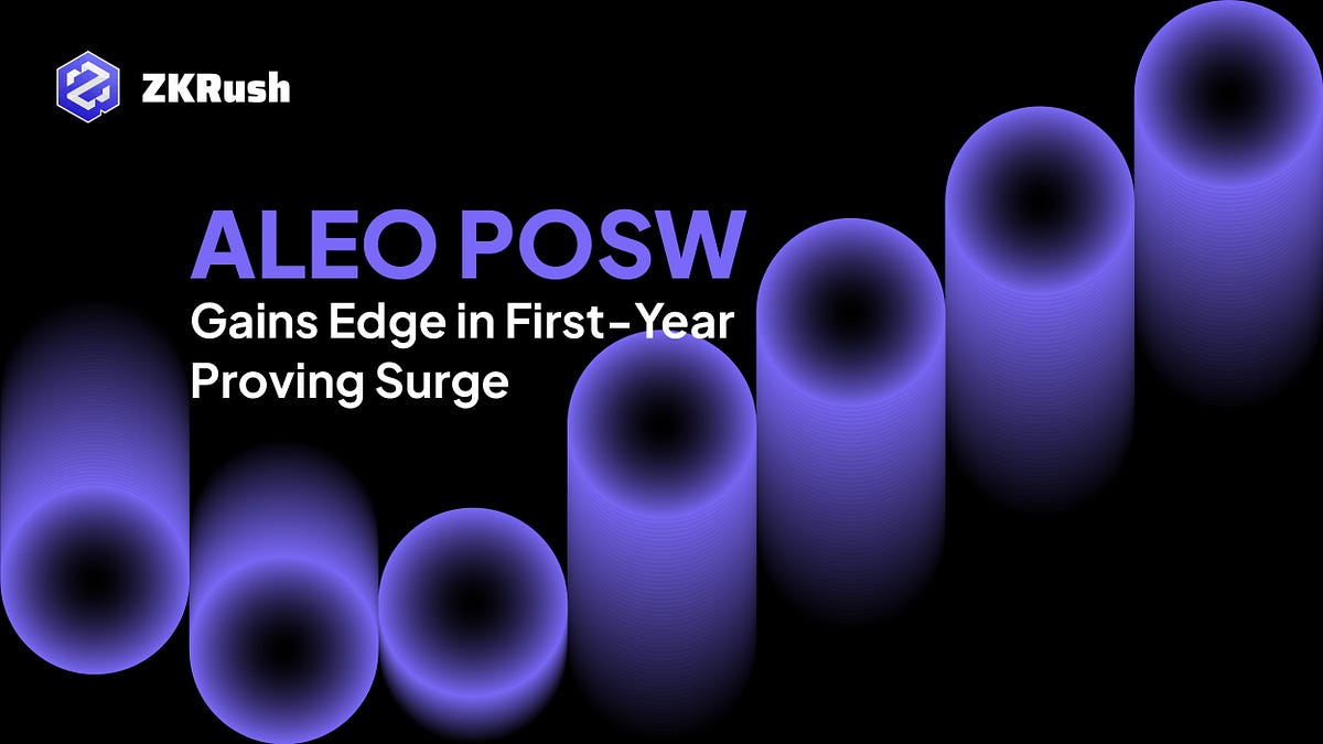 Aleo PoSW Gains Edge in First-Year Proving Surge | by ZKRush | Medium
