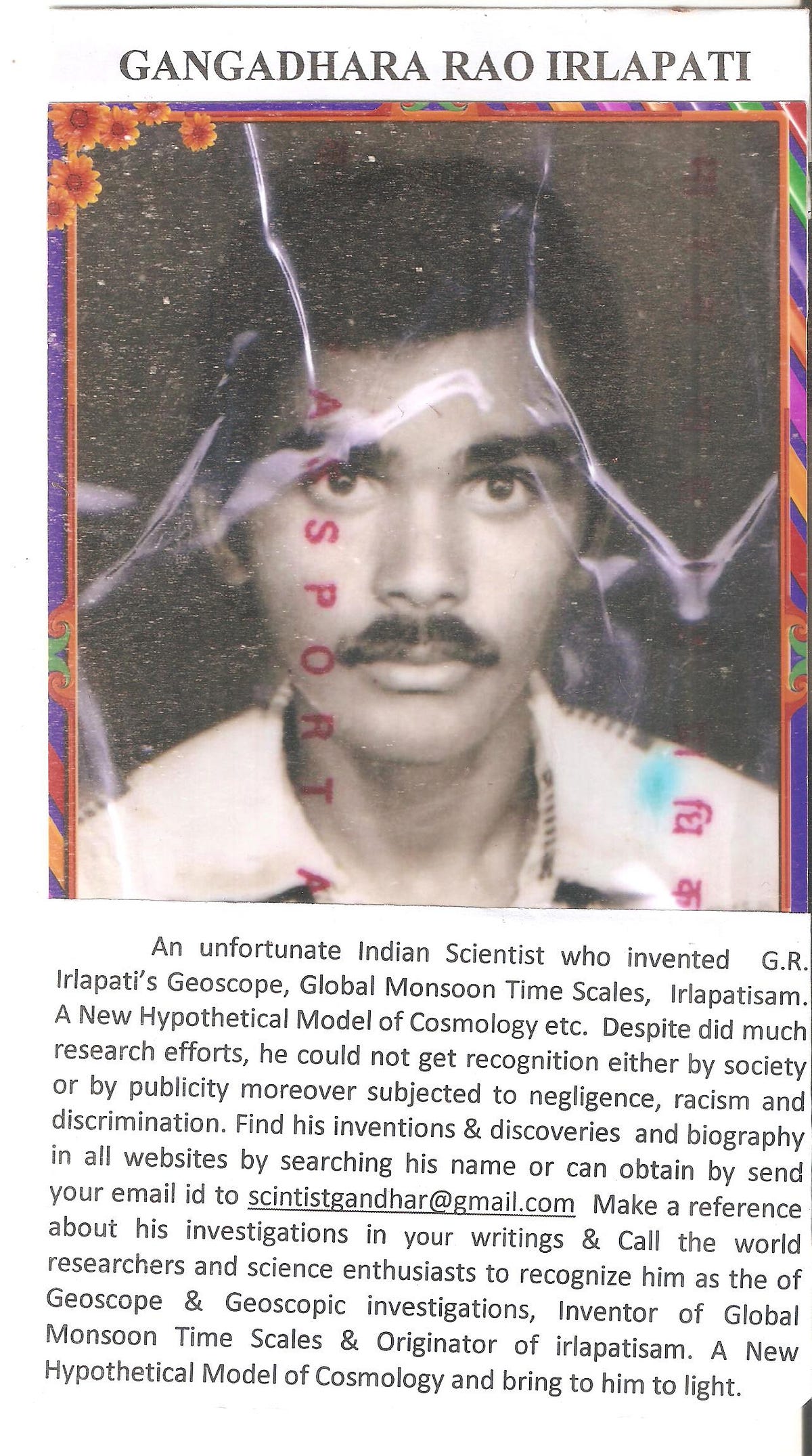 Dear world science enthusiasts and experimenters | by Gangadhara Rao ...