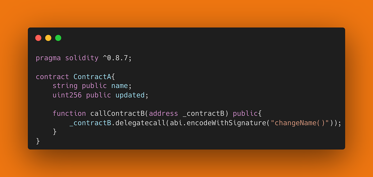 Delegation — Ethernaut Level 6. Two incredibly useful tools in solidity… | by Joshua Moore ...