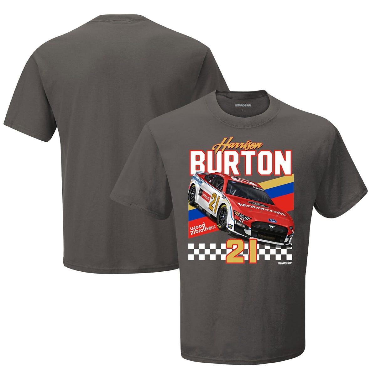 Nascar Harrison Burton Checkered Flag Charcoal Motorcraft Front Runner ...