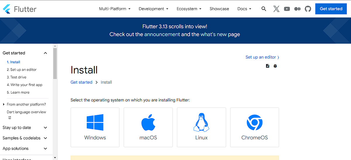 Tutorial Instalasi Flutter. Buka website resmi flutter yaitu… | by ...