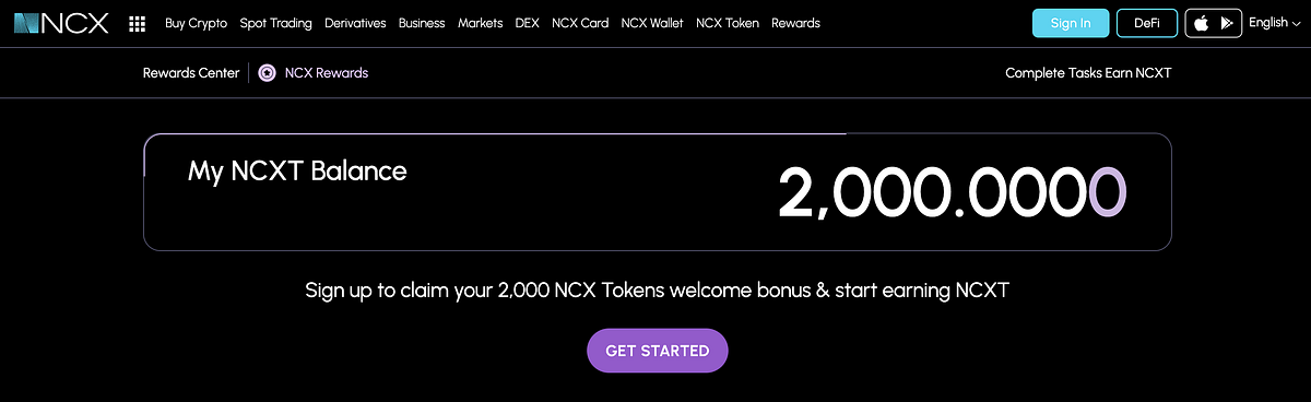 60 USDT NCX Token Earn First of all, we complete the registration ...