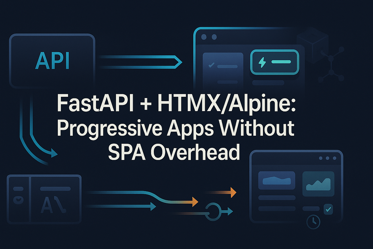 FastAPI + HTMX/Alpine: Progressive Apps Without SPA Overhead | by Neurobyte | Medium