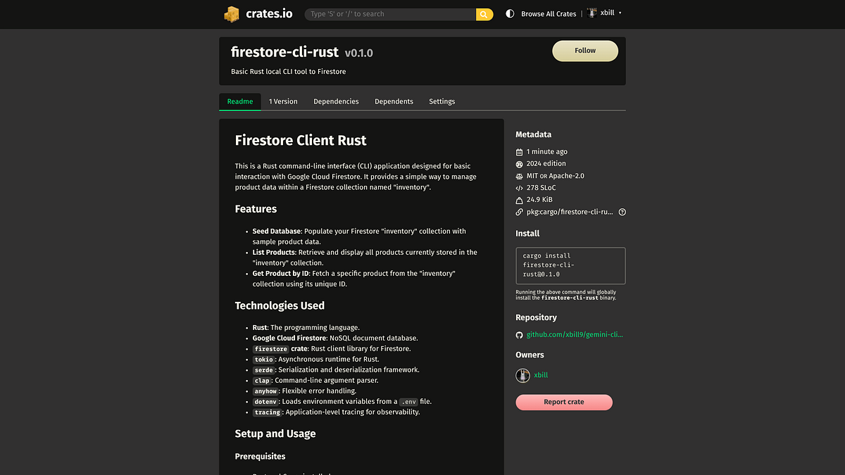 Building a Firestore Database CLI with Rust | by xbill | Rustaceans | Nov, 2025 | Medium