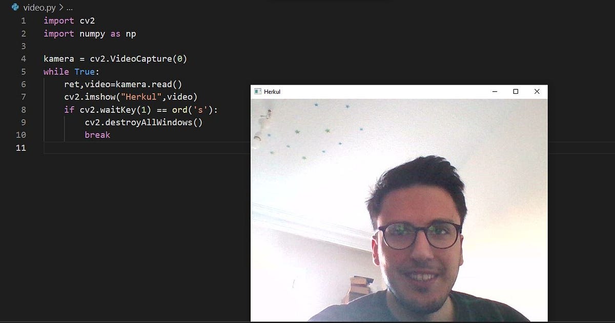 Python Opencv Kütüphanesi ile Görüntü İşleme-4 / Kamera işlemleri | by ...