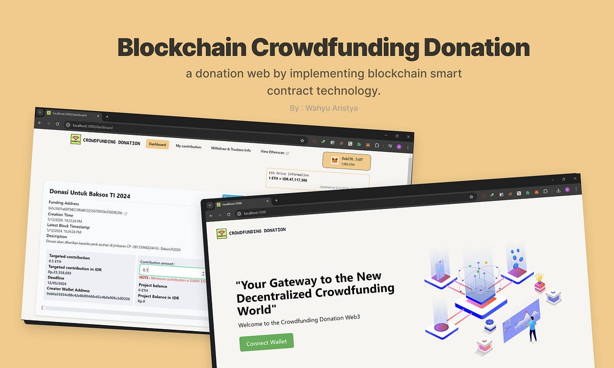 Web Project : Crowdfunding Donation Using Smart Contract Blockchain Ethereum | by Wahyuaristya ...