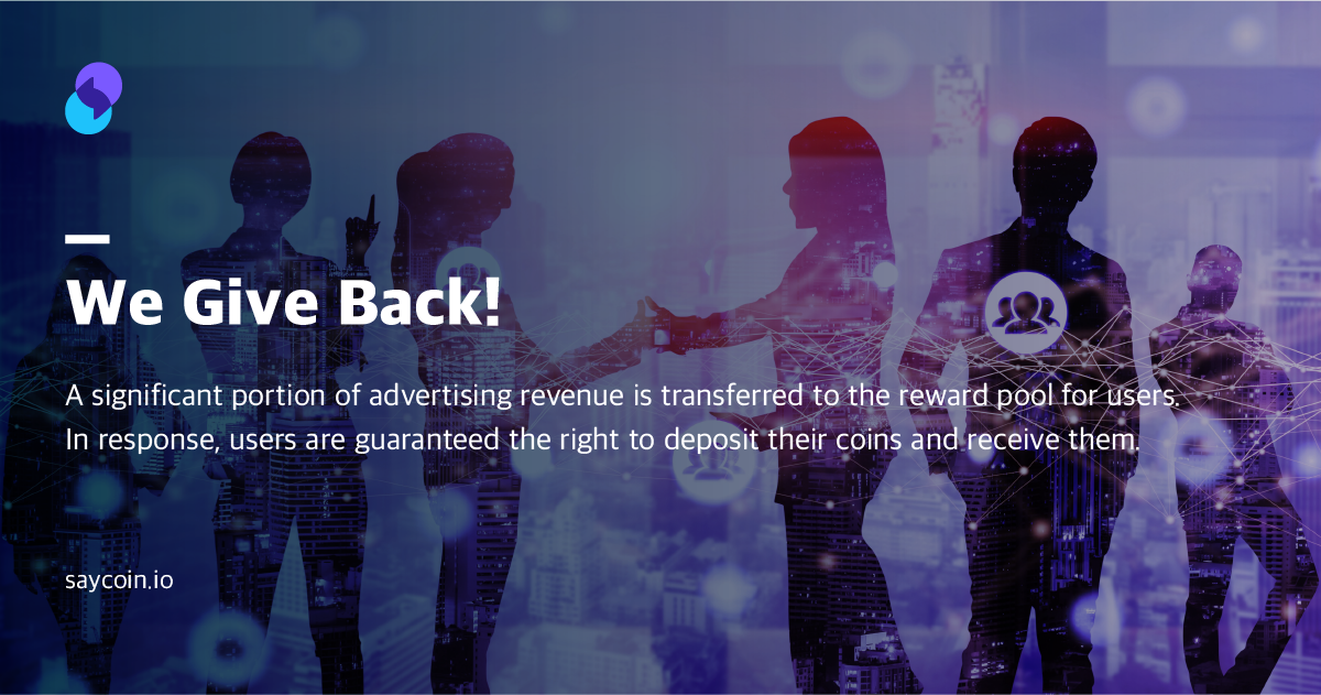 We Give Back! - SayCoin - Medium
