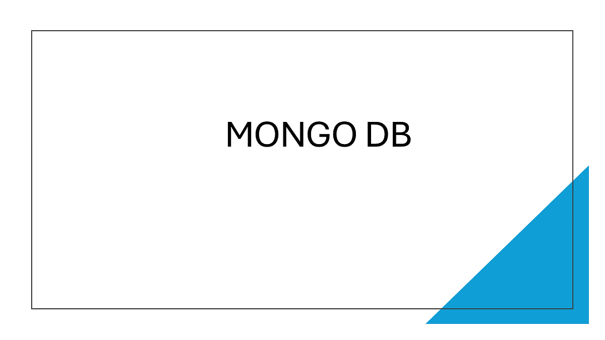 Mongo Db Crud Operations Mongodb Is A Popular Nosql Database By 1019