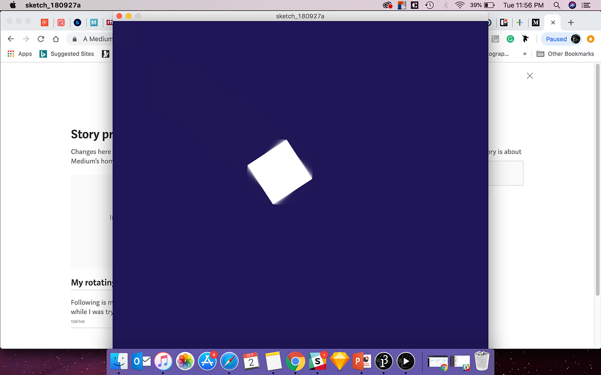 My rotating square animation in Processing3 | by Varun Ahir | Medium