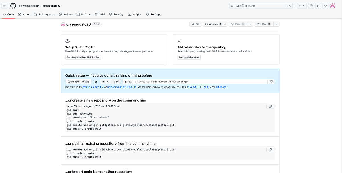 Tarea Git & Github Fundamentals - Giovannydelacruz - Medium