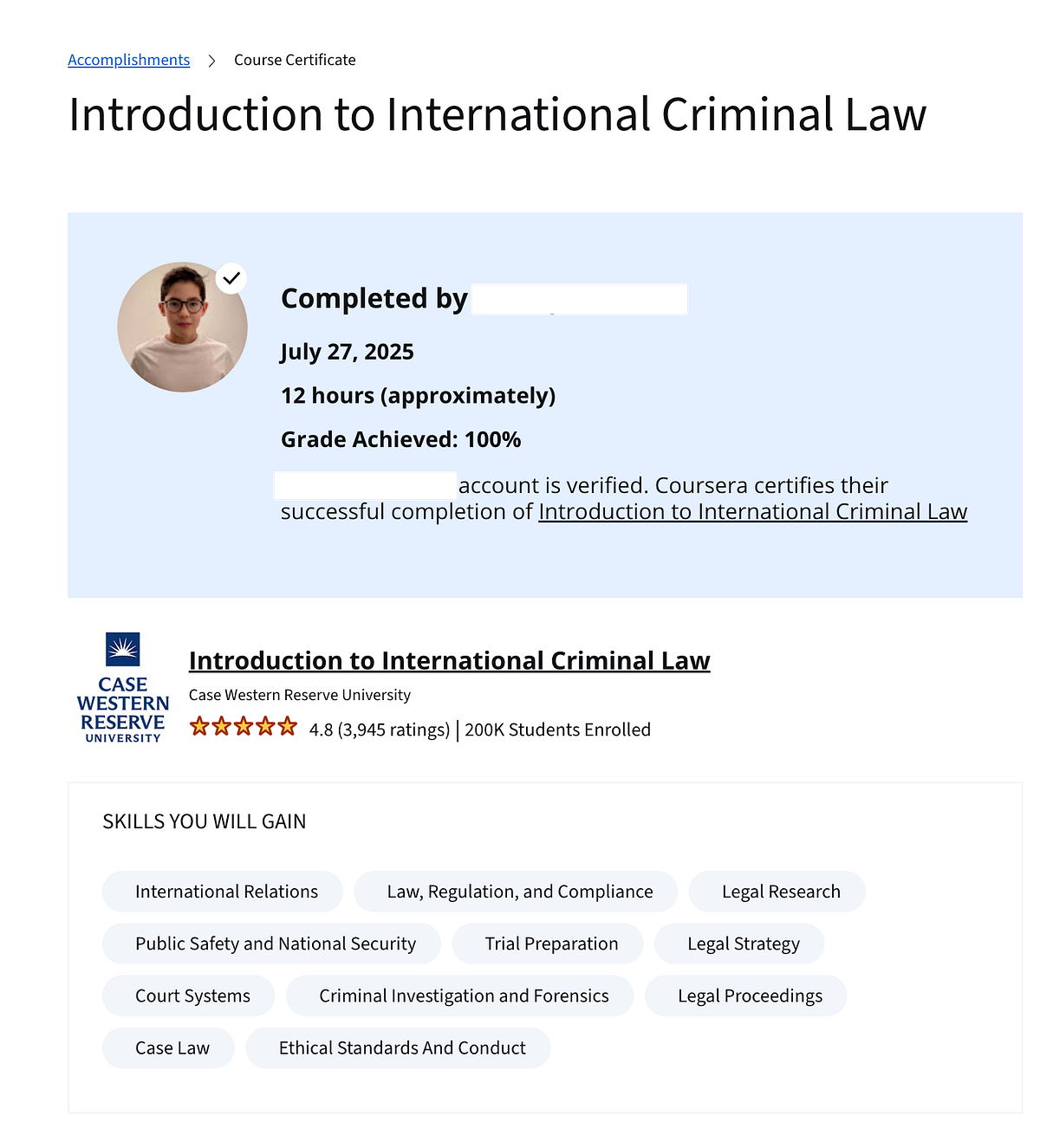 Completing an Introduction to International Criminal Law — my Journey ...