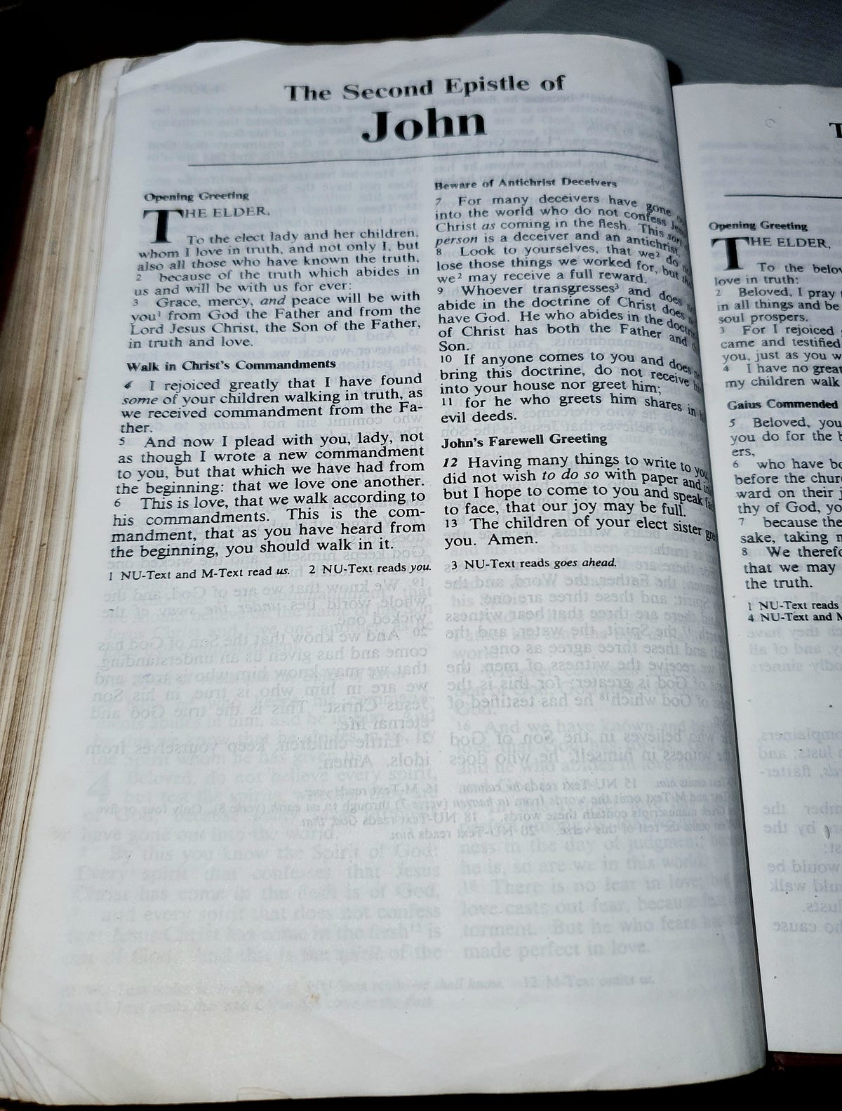 Notes on 2 John. Concerning the teachings of Christ and… | by H.K ...