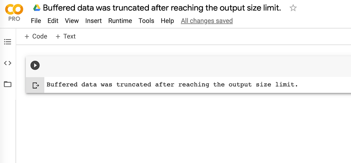 Limit cell output during fast.ai training on Google Colab | Medium