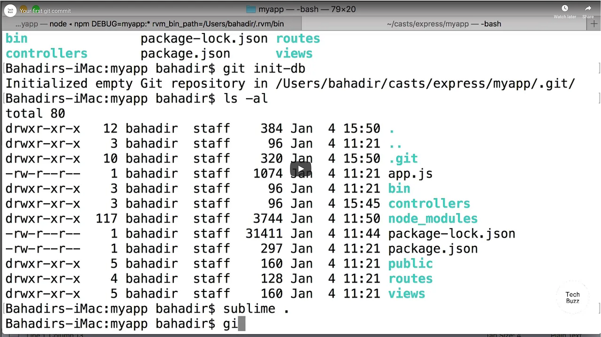9 — Your First Git Commit. Learn what git and version control is… | by Bahadir Balban | Tech ...