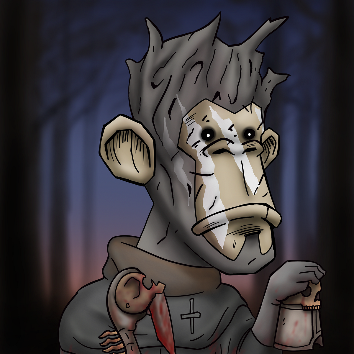 Bored Ape Wraith - boredapecelebs - Medium