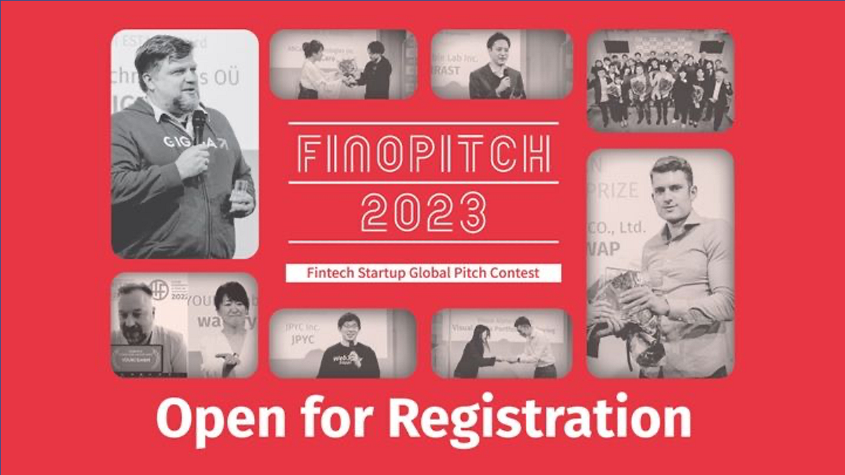 FINOPITCH 2023 is open for registration | by Norbert Gehrke | Tokyo FinTech | Medium