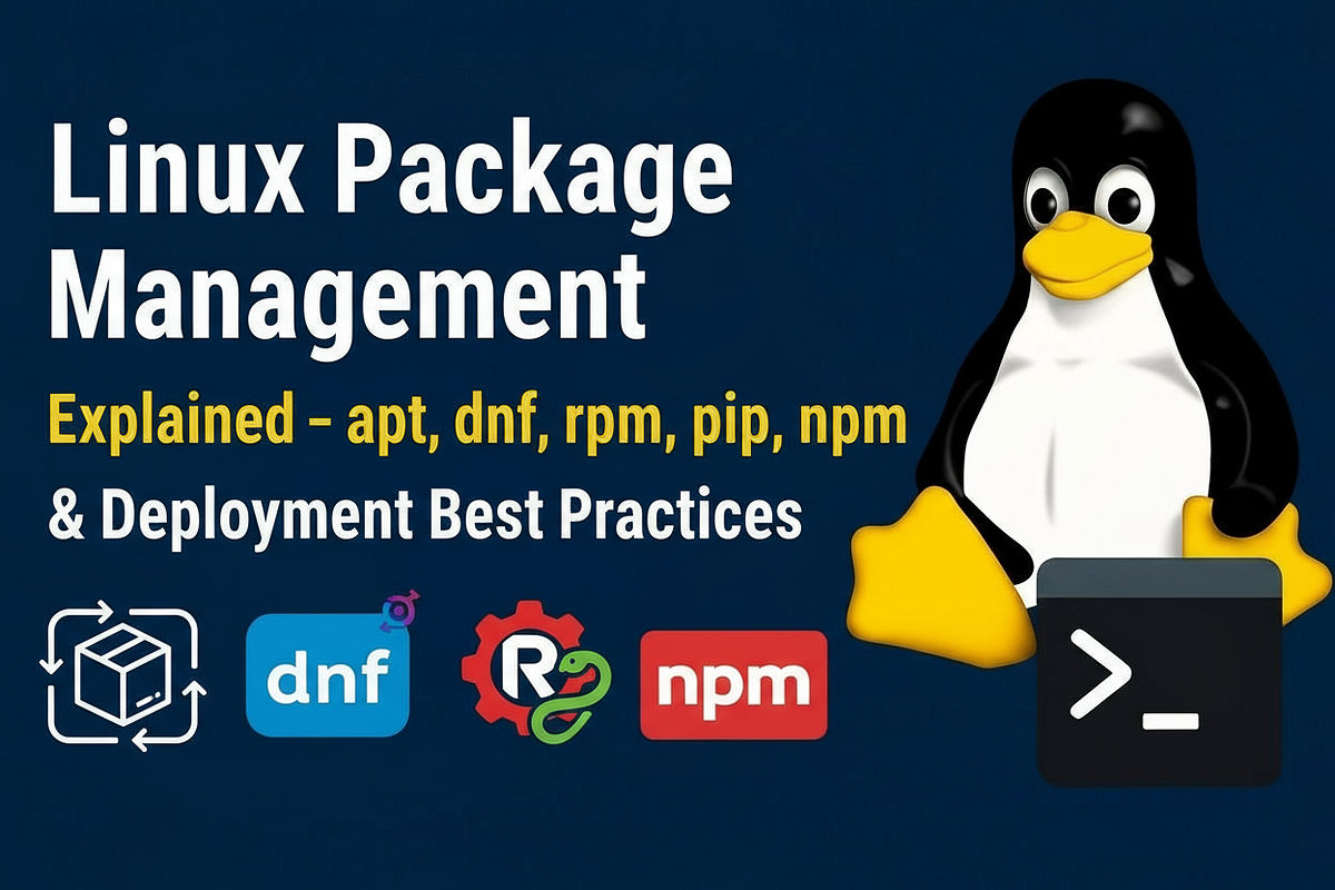 Linux Package Management Explained — apt, dnf, rpm, pip, npm & Deployment Best Practices | by ...