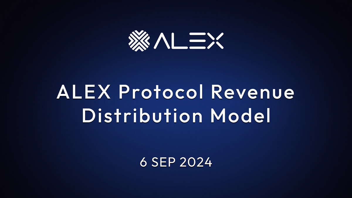 ALEX Protocol Revenue Distribution Model | by alexGo.btc | ALEX DeFi ...