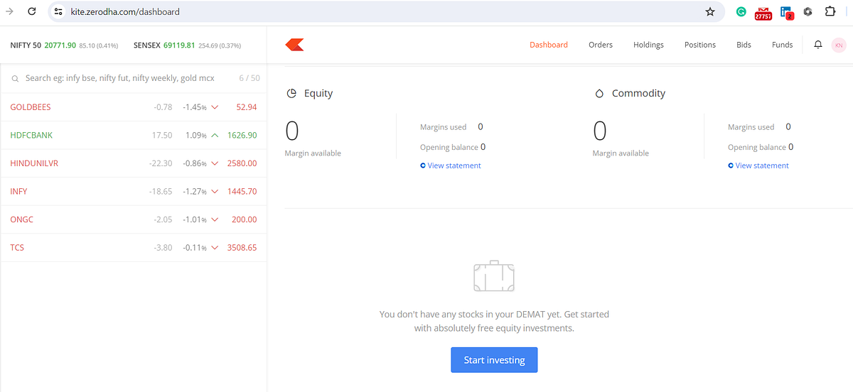 Create an App in Zerodha Kite and get the API key and secret codes | by Nageswara Reddy | Medium