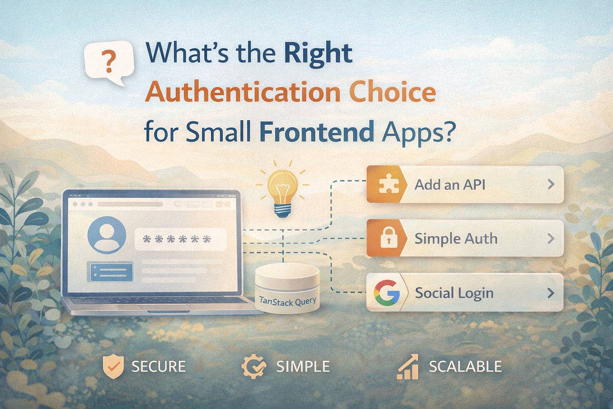 What’s the Right Authentication Choice for Small Frontend Apps? | by ...