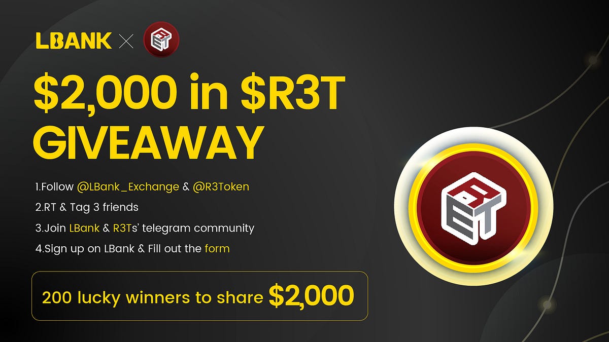 LBank x R3T Twitter Airdrop - AirdropResearch.com - Medium