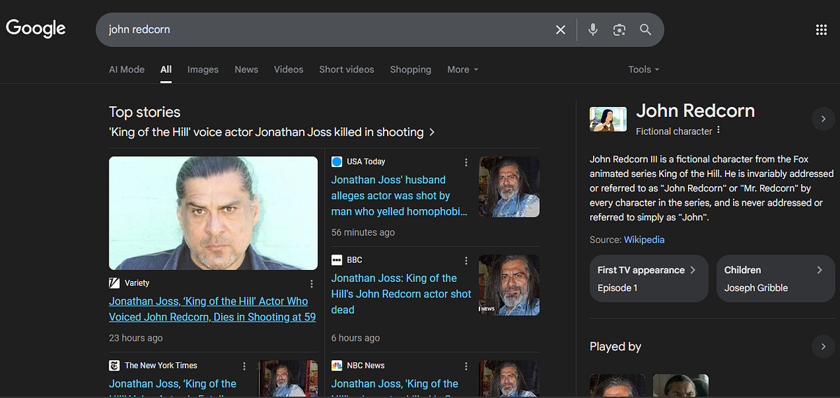 John Redcorn is #TrendingToday (200K+ Searches) | June 3, 2025 | by ...