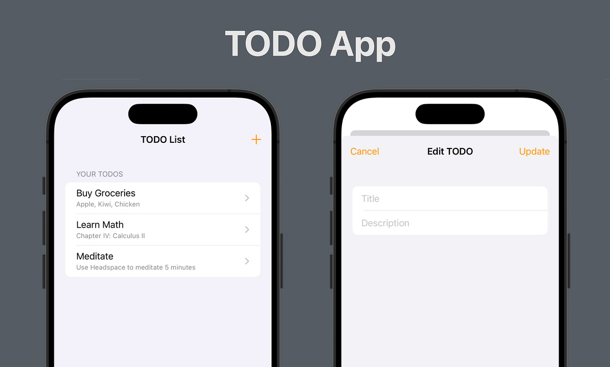 Building a Full iOS CRUD TODO App: Programmatic UIKit + CoreData | by Arya | Medium