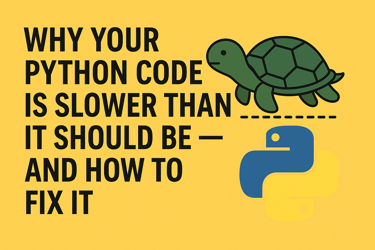Why Your Python Code is Slower Than It Should Be — and How to Fix It | by Aarman Jamiluddin ...