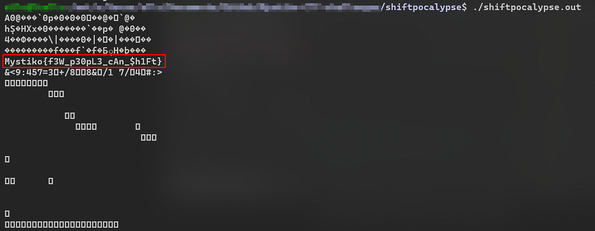 CTF Write-Up: Shiftpocalypse. CTF challenge available at… | by Antonio Lara | InfoSec Write-ups