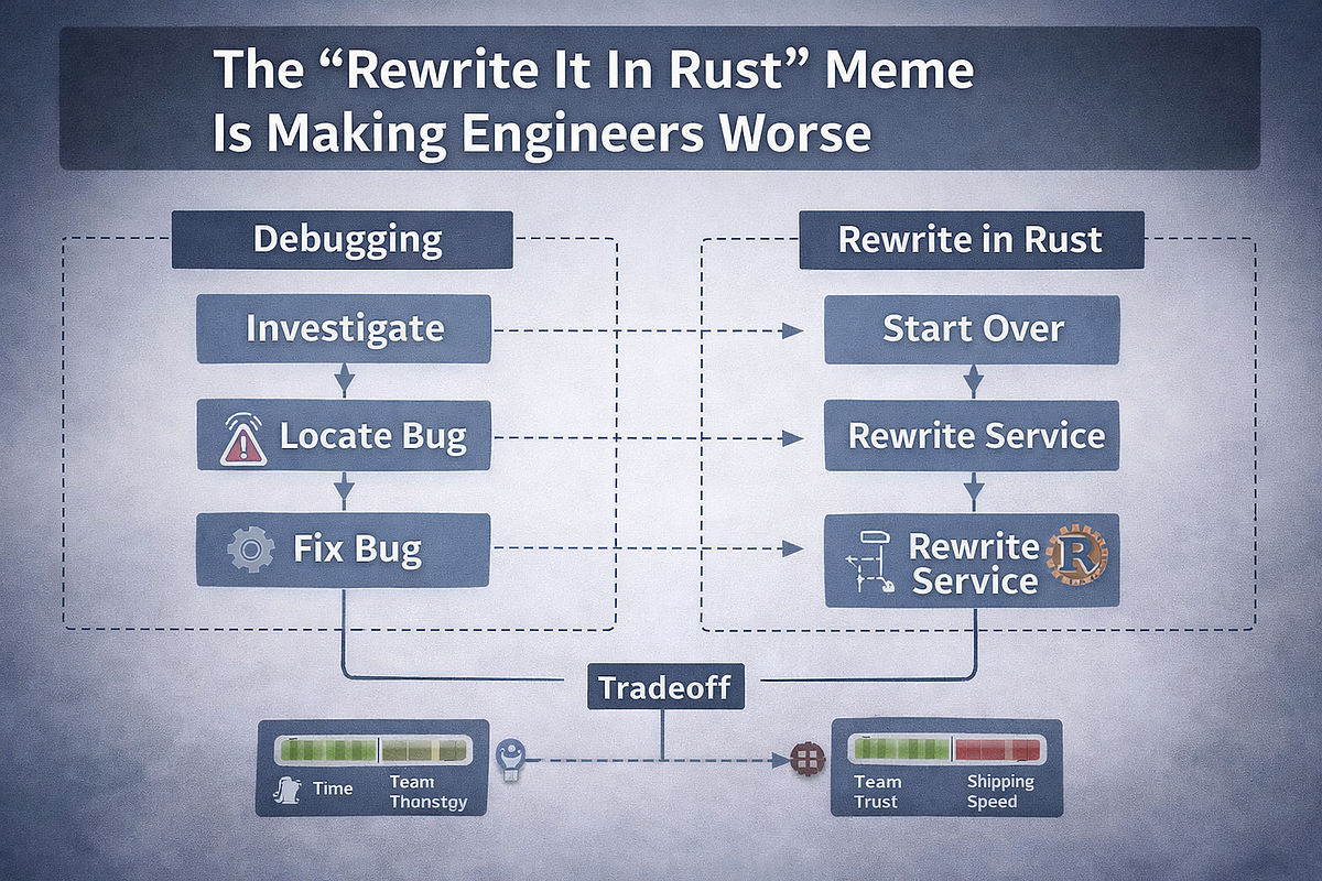 Rewrite It In Rust Meme: Why It Makes Engineers Worse | Medium