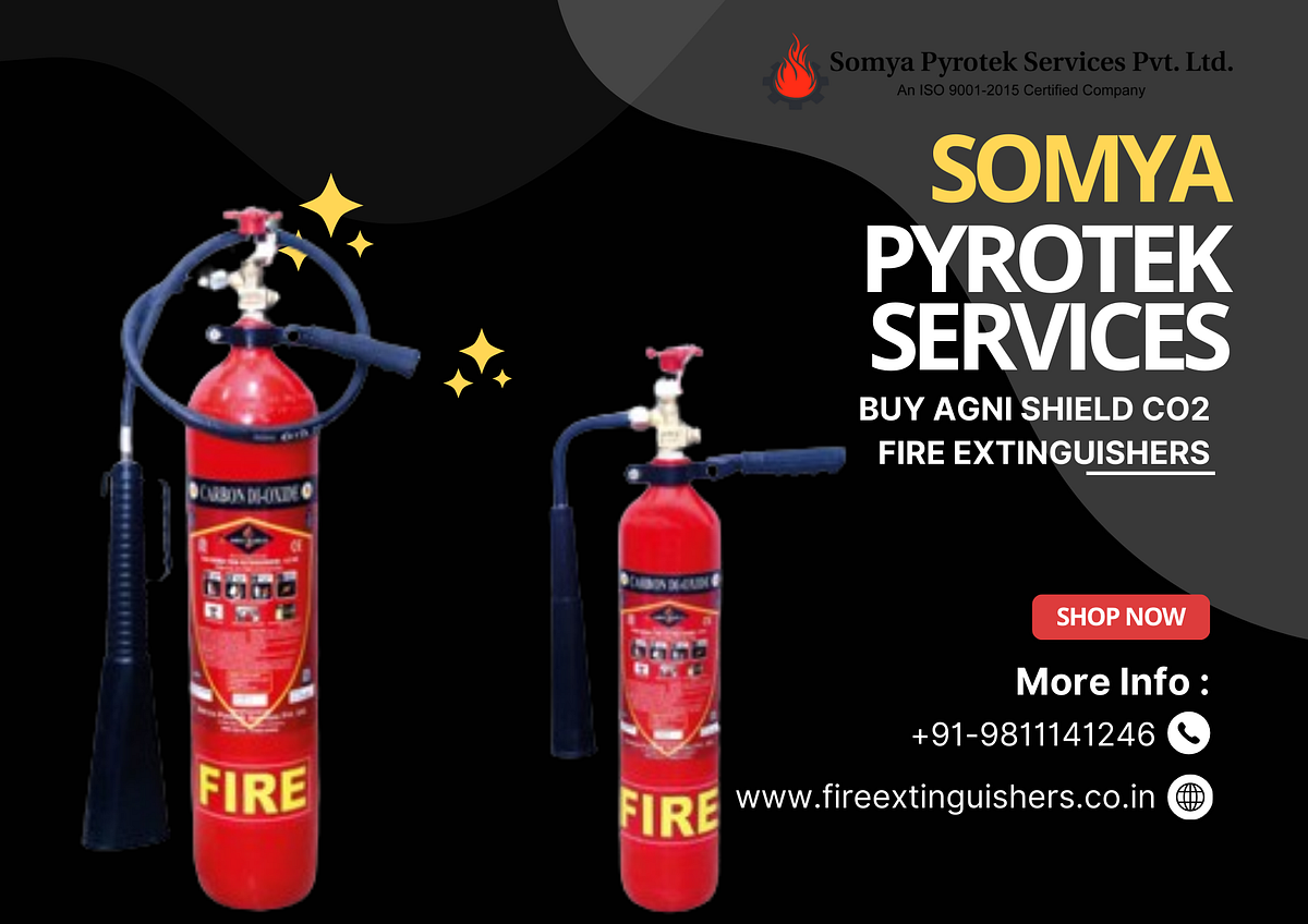 Buy Agni Shield Co2 Fire Extinguishers at Best Price from Somya Pyrotek Services | by Somya ...