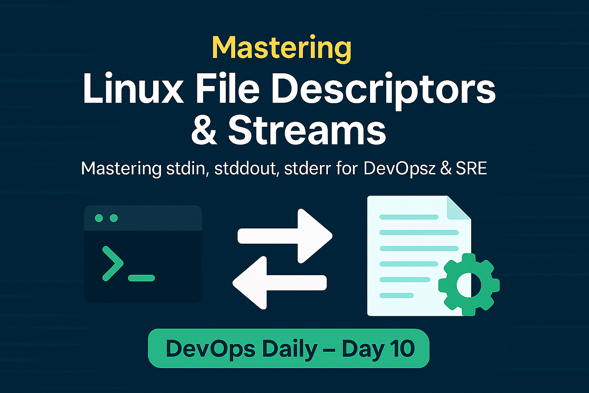 🚀 DevOps Daily — Day 10: Mastering Linux File Descriptors & Streams | by Shrikant Ganji | Medium