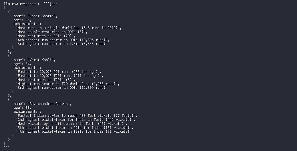 JSON Output handling with LLM : Steps and Tricks | by kalaiarasan balaraman | Medium