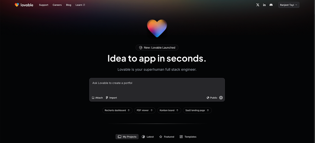 Lovable UX: The Secret Behind Lovable AI | by Ranjeet Tayi | Medium