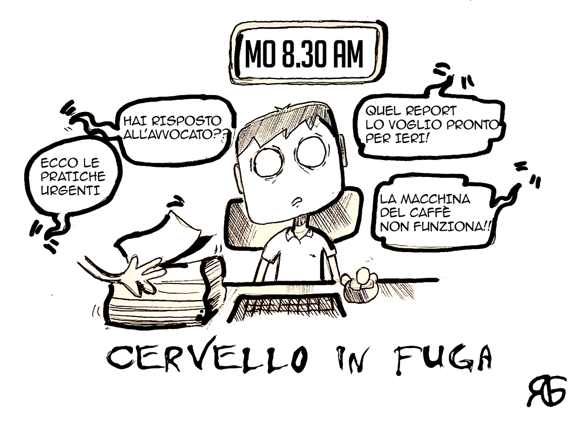 Cervelli in fuga. Ci si può ammalare per eccessivo stress… | by Matilde ...