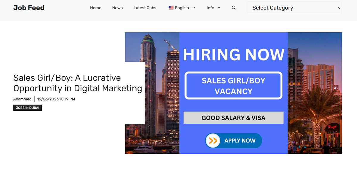 Digital Marketing Career Opportunities for Sales Girls/Boys in Dubai ...