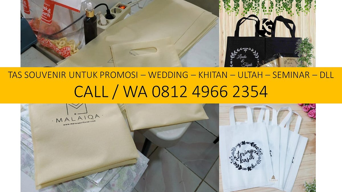 WA : 0812 4966 2354 Grosir Tas Souvenir Murah - Suppliertasproduksisendiri - Medium