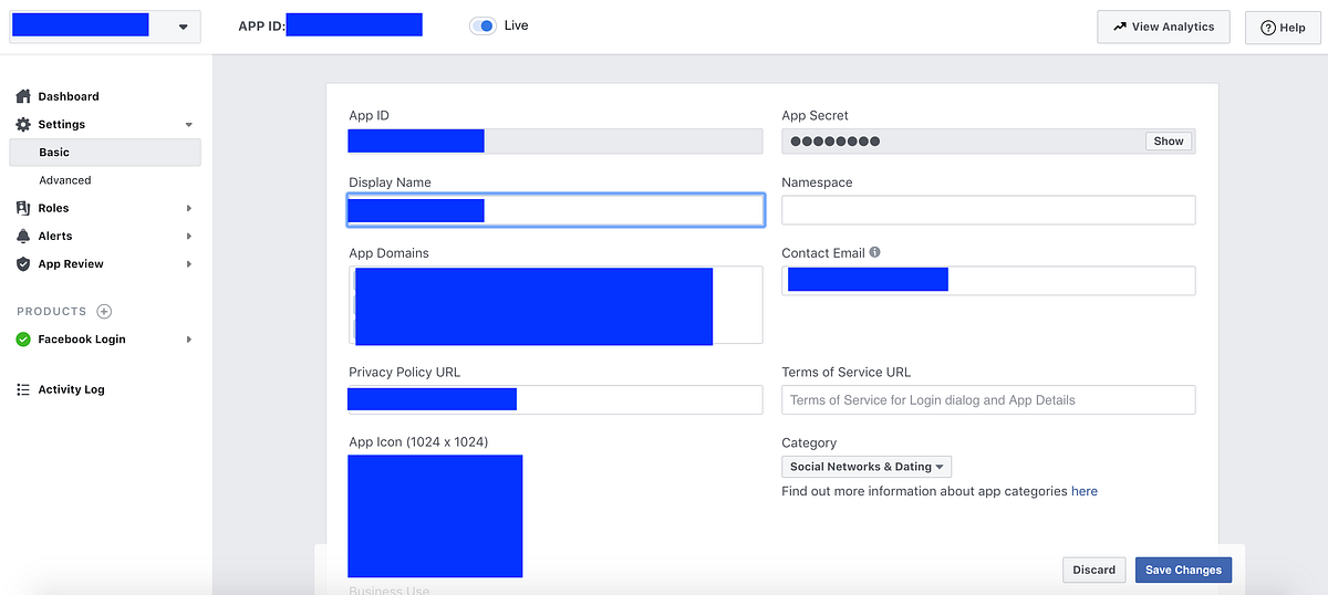 Setup Facebook Login using Firebase | by Nicholas Stano | Medium