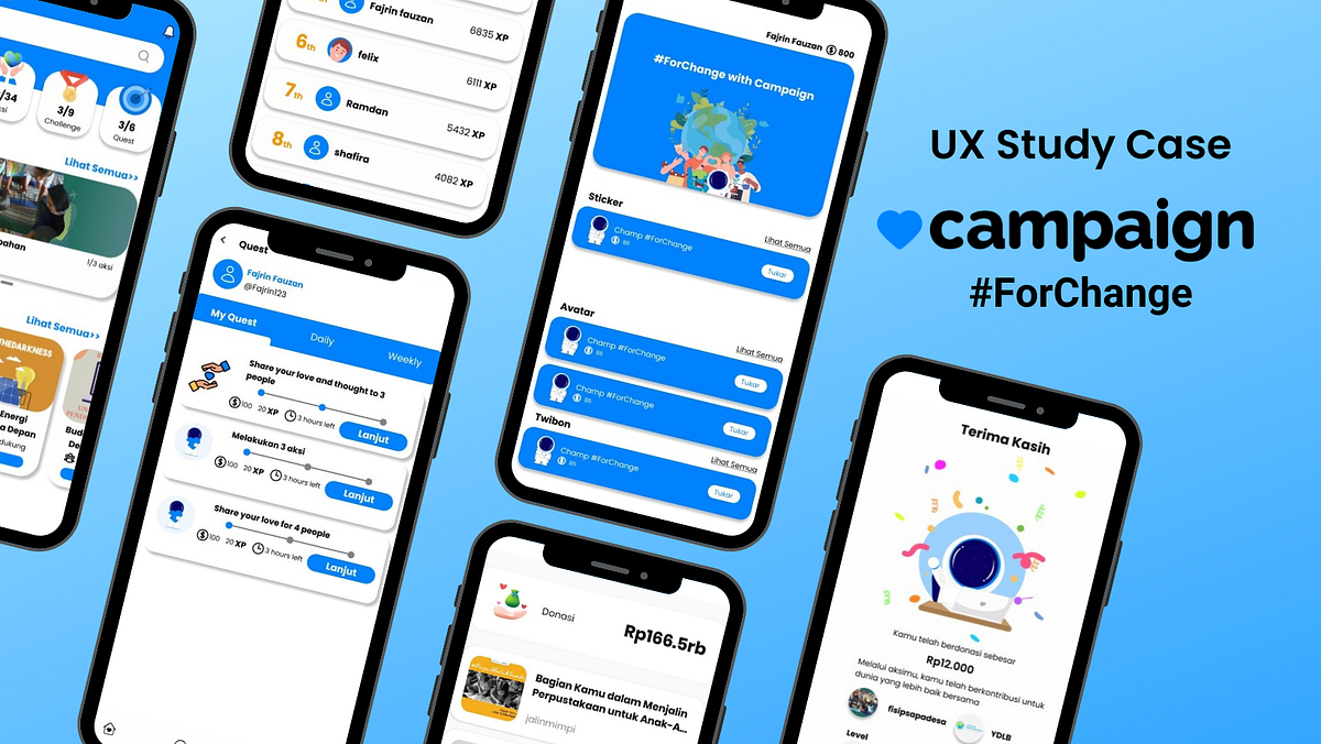 UI/UX Study Case: Campaign.com. “Disclaimer⚠ ：Proyek ini merupakan ...