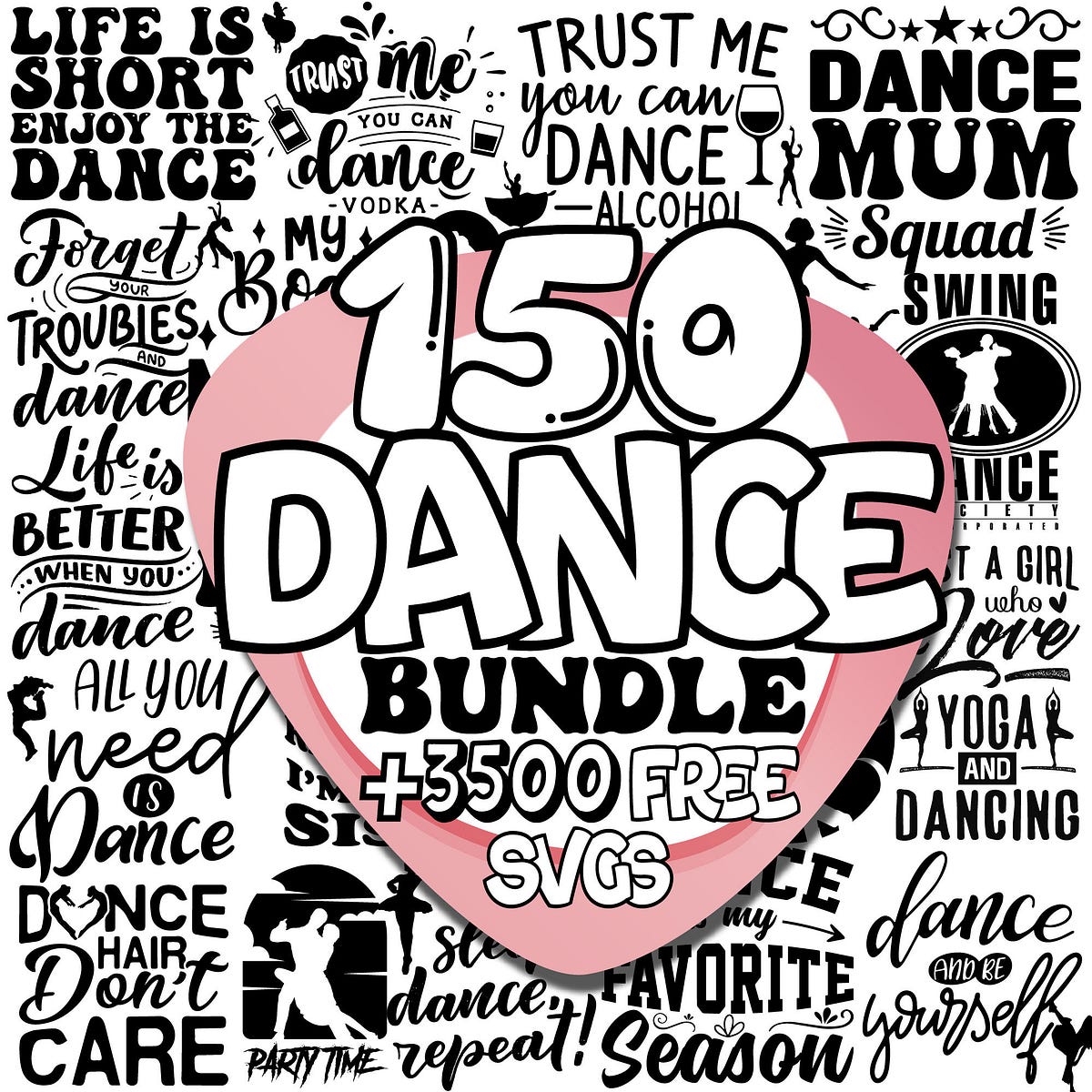 Dance Svg Bundle | Dance Png | Dance Quotes Svg | Dance Lover Svg ...