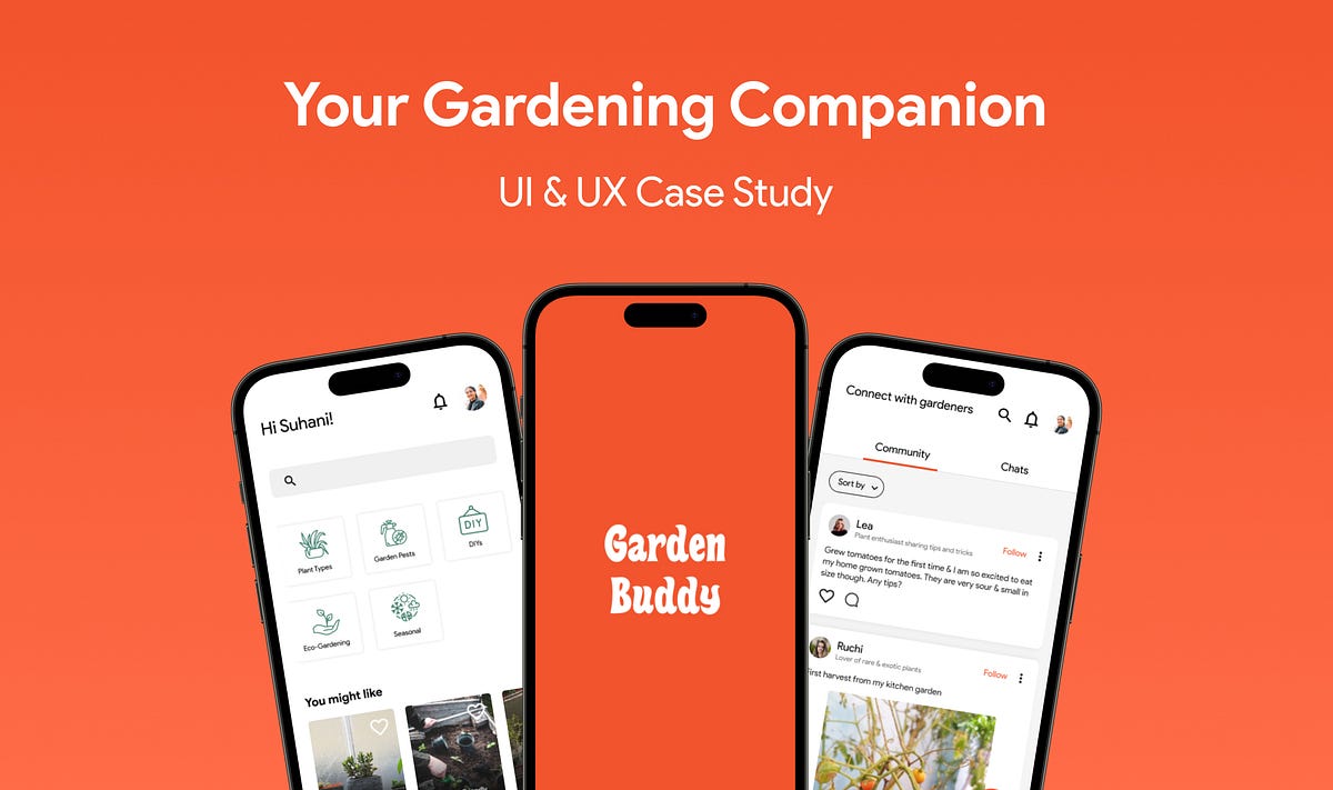 Designing an app for gardening enthusiasts — UX Case Study | by Suhani ...