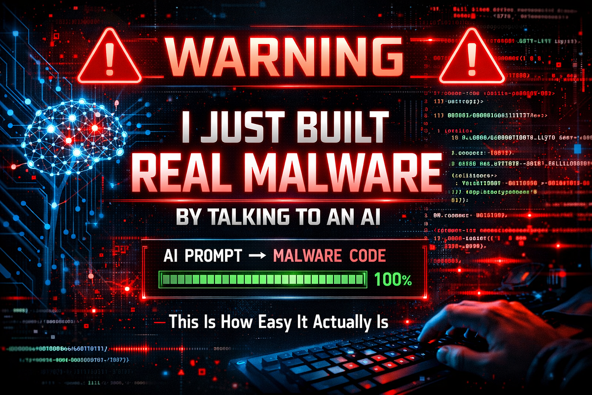 ⚠️ WARNING: I Just Built Real Malware by using just human language ...